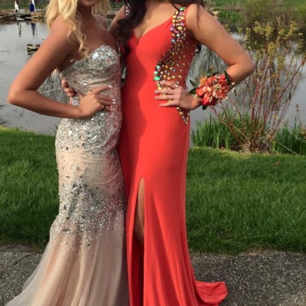 Riva Orange Prom Dress - Gem